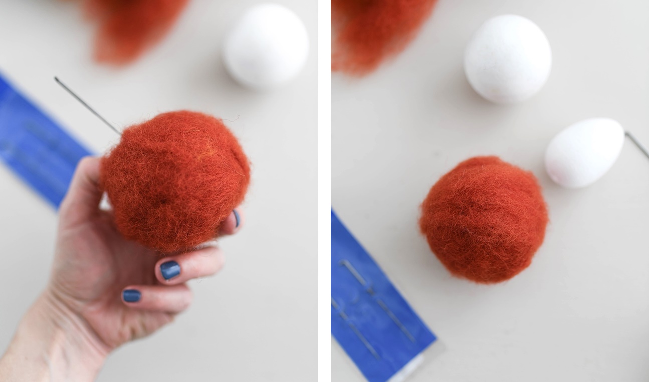 Herbstliche DIY-Deko: Mini-Kürbisse mit der Nadel filzen