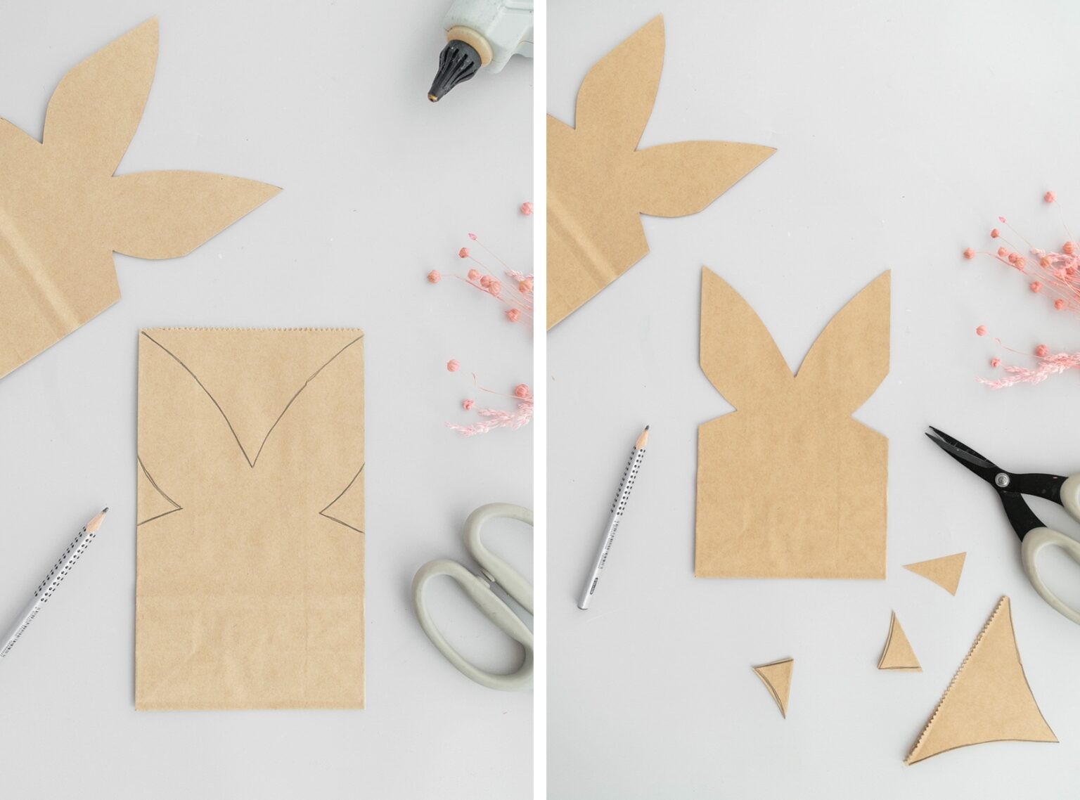 DIY: Schnelle Hasen-Tüten für kleine Osterüberraschungen selber machen